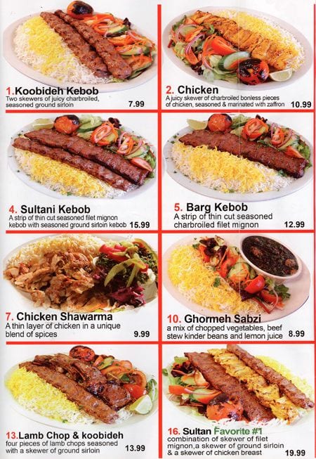 Menu at Sultan Express Mediterranean Grill Ltd restaurant, Mississauga ...