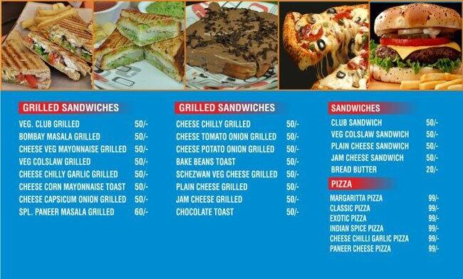 Sandwich Express Menu, Menu podniku Sandwich Express, Koregaon Park ...