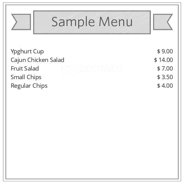 Menu at Full Flava Café restaurant, Darch