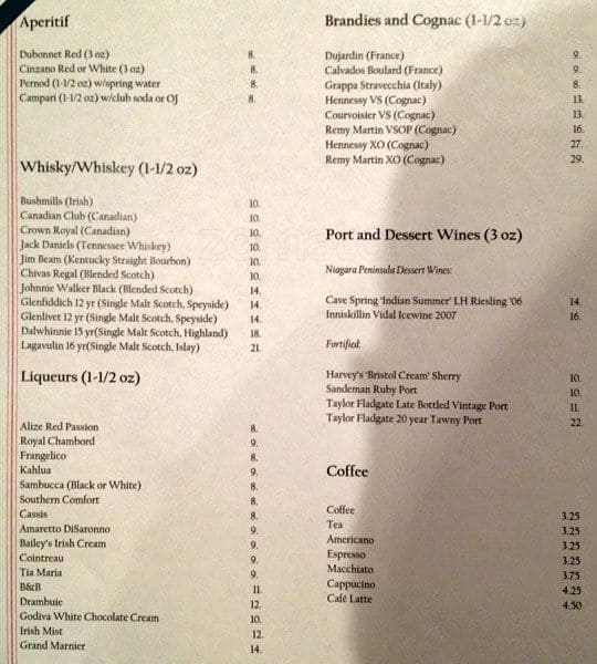 Menu at Stone House Restaurant, Burlington