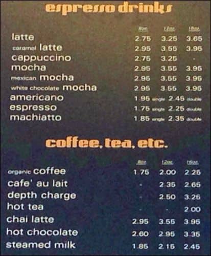 Fellini Coffee Bar Menu, Menu for Fellini Coffee Bar, Berkeley ...