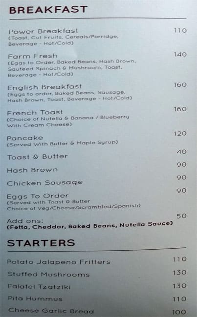 Menu of Cake Bee, Cantonment, Trichy