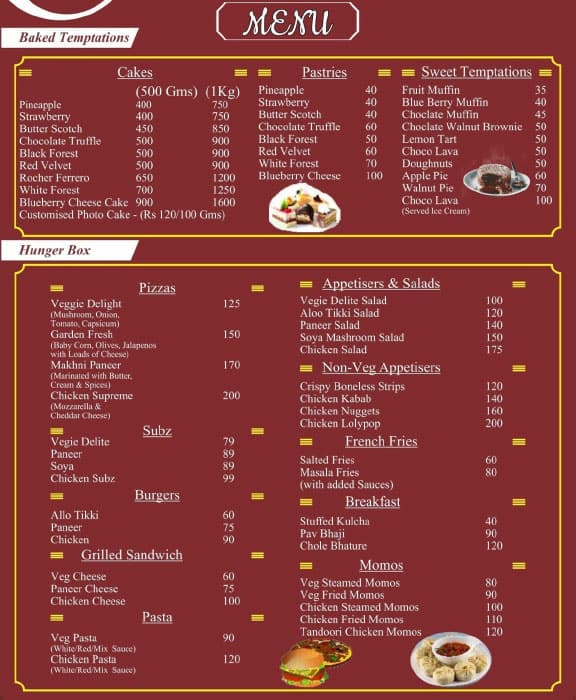 Menu of Bon Appetite, Sector 135, Noida