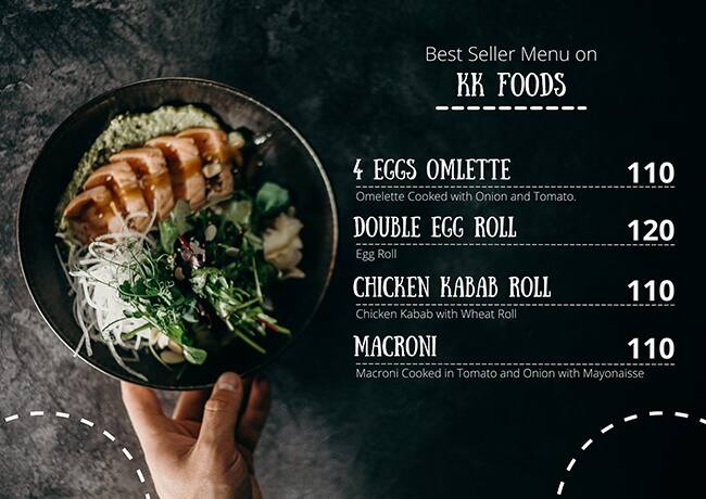 Menu of K K Foods, Geeta Colony, New Delhi