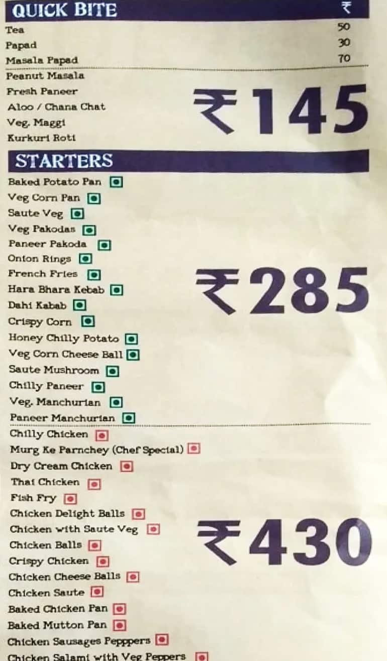 Menu of Office The Bar And Restaurant, Mansarovar, Jaipur