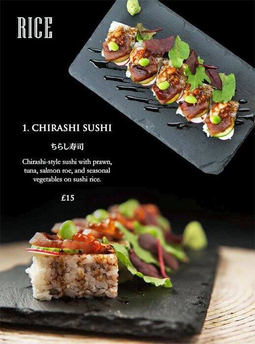 Menu at Ippudo restaurant, London, 3 Central Saint Giles Piazza