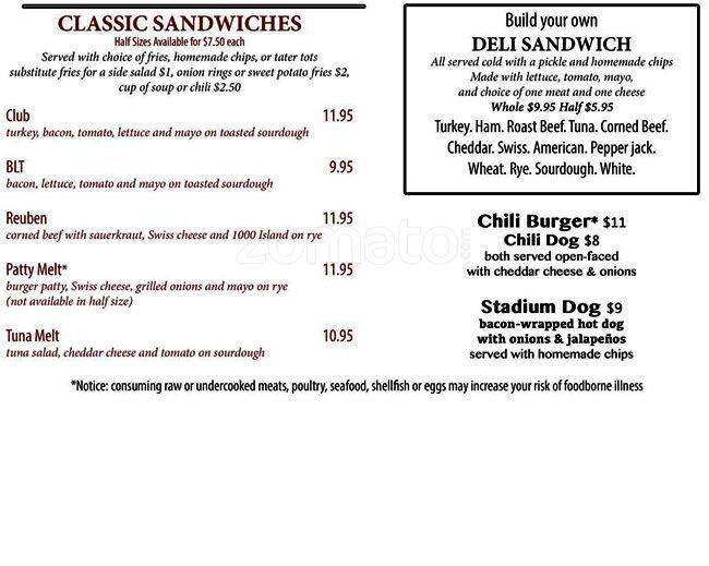 Menu at Gaslamp Bar & Grill, Issaquah