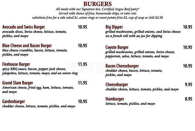 Menu at Gaslamp Bar & Grill, Issaquah