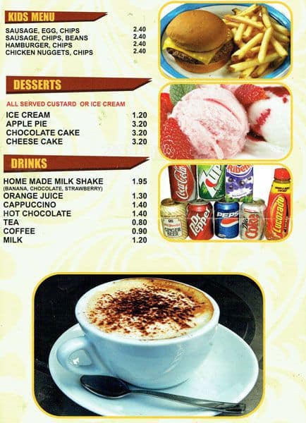 Menu at Village Cafe, Bexley, 70 Bexley High St