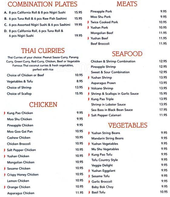 Menu at Little Holly's Asia Cafe, Littleton