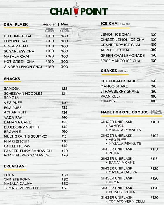 Chai Point Menu, Menu for Chai Point, Yerawada, Pune - Zomato Chai Point Menu, Menu for Chai Point, Yerawada, Pune - Zomato