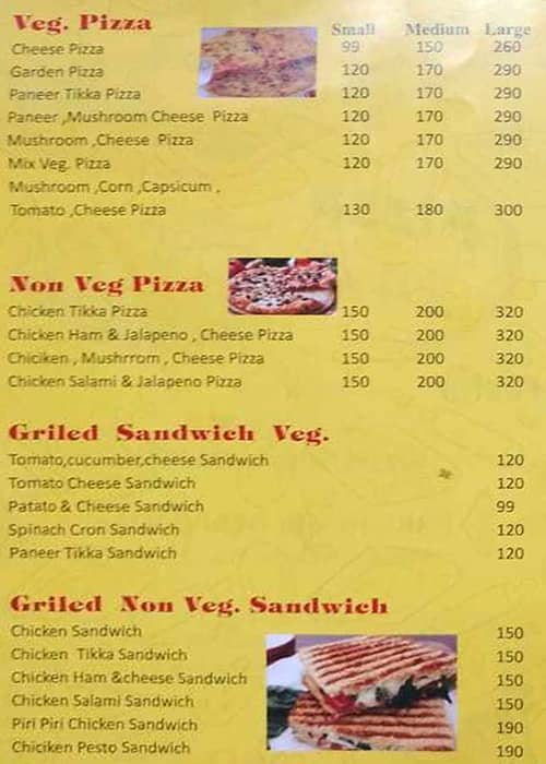 Menu of Pizza 24X7, DLF Cyber City, Gurgaon