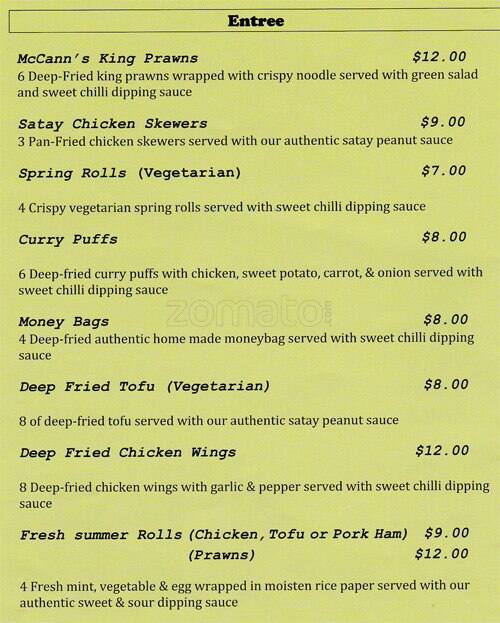 Menu at Mc Cann's Cafe & Restaurant, Auckland