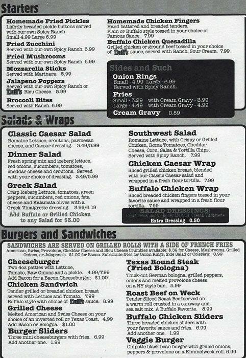 Duff's Famous Wings, Southlake, Southlake - Urbanspoon/Zomato