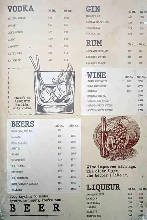 Menu at Revolution, Indore, Ground floor Apollo Premier