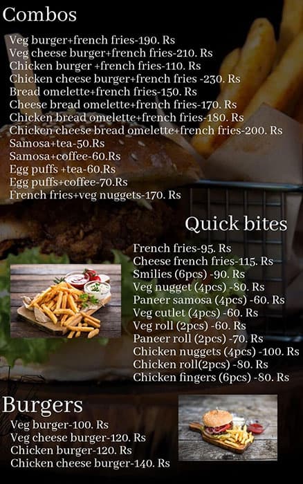 Menu of GK Bites, Medavakkam, Chennai