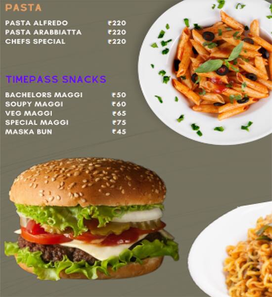 Menu at Kafe Express, Jaipur