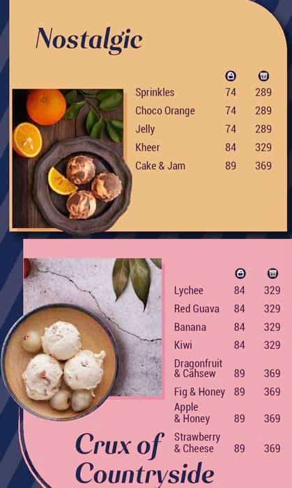 Menu of Dumont Creamery, Perungudi, Chennai