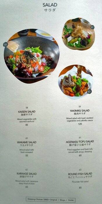 Menu at Sake+ restaurant, Jakarta, Jalan Senopati No. 54 RT. 007
