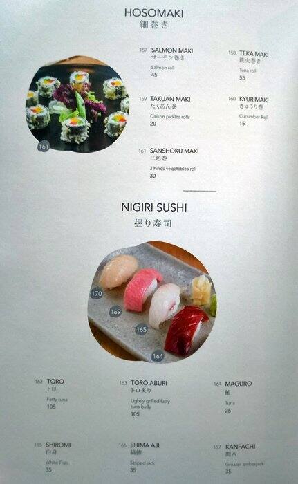 Menu at Sake+ restaurant, Jakarta, Jalan Senopati No. 54 RT. 007