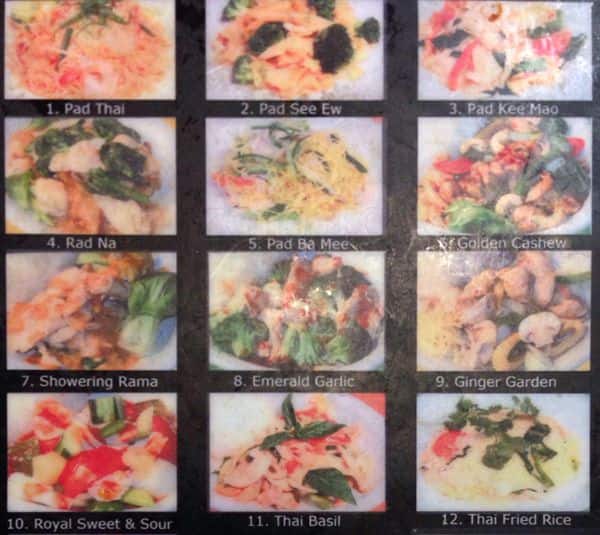 Menu at Thai Go restaurant, Seattle, 401 NE Northgate Way