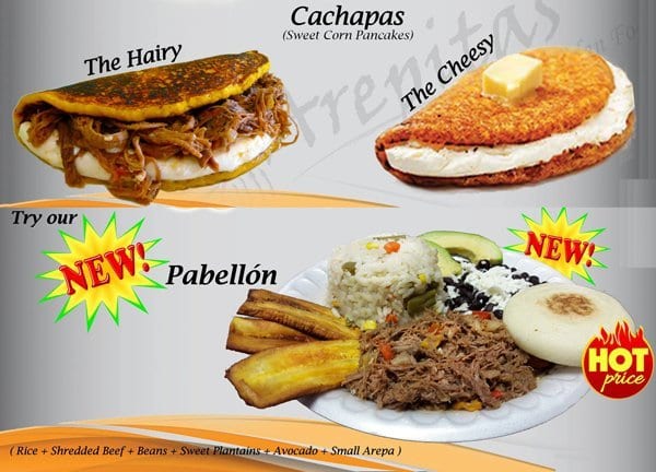 Menu at Arepitas, Killeen, 360 W Central Texas