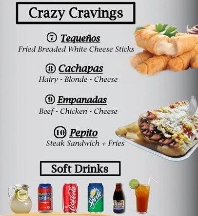 Menu at Arepitas, Killeen, 360 W Central Texas