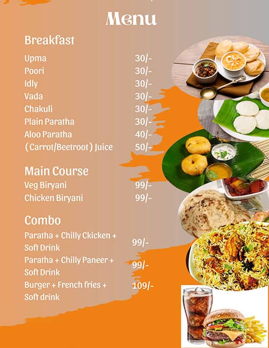 Menu of Chef's Choice, Kalinga Nagar, Bhubaneshwar