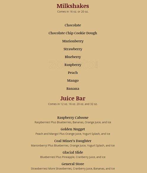 Menu at Black Diamond Bakery & Deli, Black Diamond