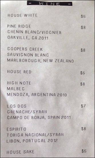 Menu at The Graham pub & bar, New York City, 151 Meserole St