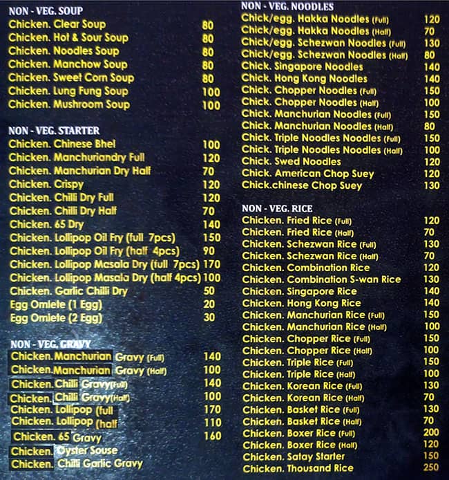 Menu of The Momo Hub & Chinese Restro, Nalasopara, Mumbai