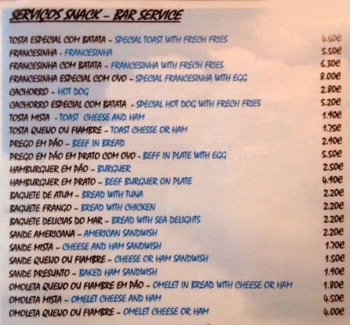 Mar Azul Menu, Menu de Mar Azul, Cedofeita, Porto - Zomato Portugal