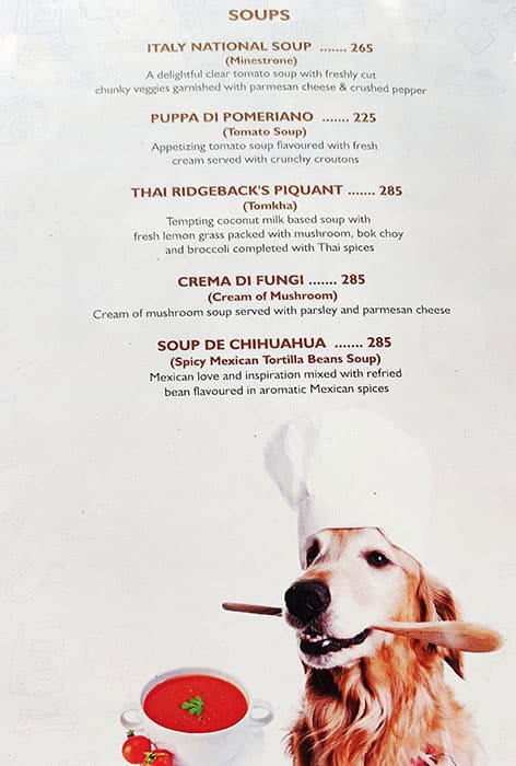 Menu of Ohh My Dog Cafe Pefe, Andheri Lokhandwala, Andheri West, Mumbai