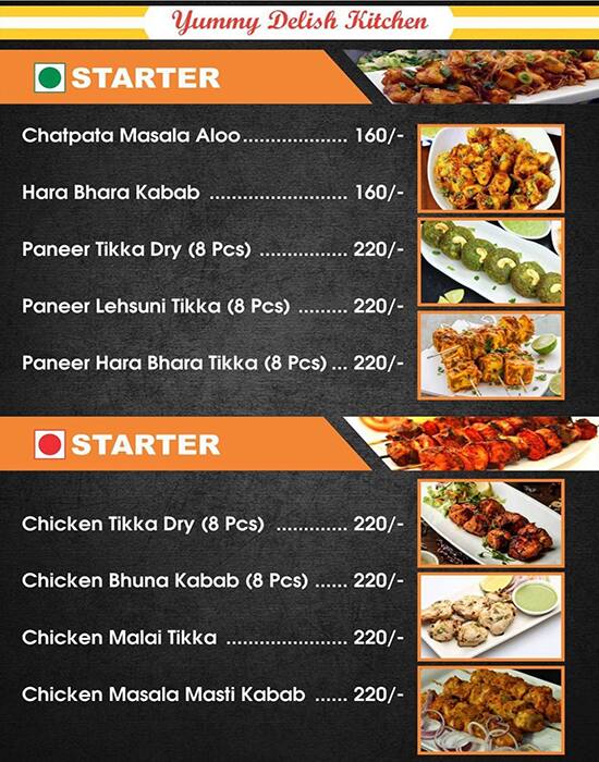 Menu of Yummy Delish Kitchen, Chembur, Mumbai