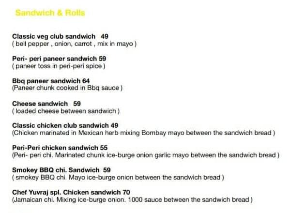 Menu of Sandwich House, Wagholi, Pune