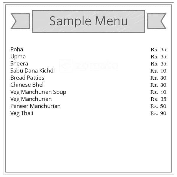 Menu of Kavish Foods, Mumbra, Thane