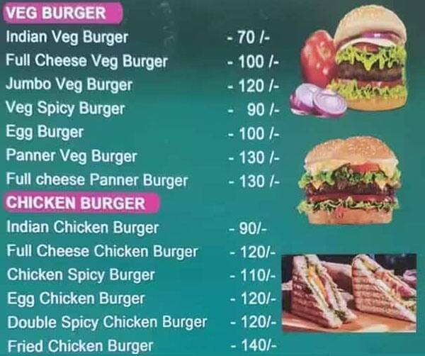 Menu of Elite, Padur, Chennai