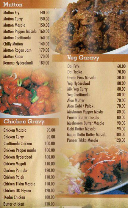 Menu at Arabian Kitchen, Chennai, 165