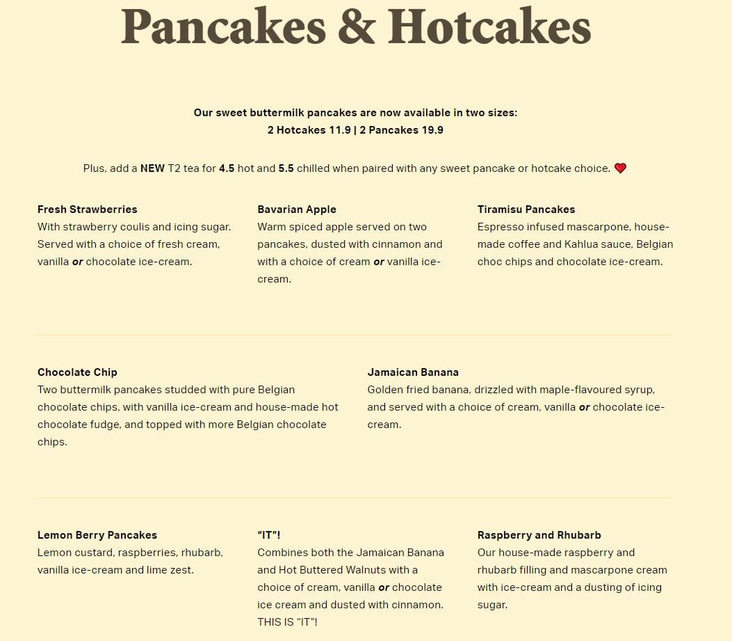 Menu at The Pancake Parlour restaurant, Ringwood, Shop R20/175 ...