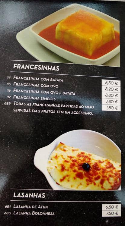 Menu em Tropical Burguer - Circunvalação restaurante, Porto