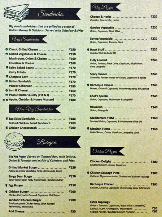 Cafe Bliss Menu, Menu for Cafe Bliss, Near Andheri West Station, Mumbai ...