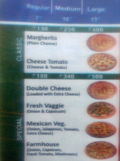 Da Pizza Makers Menu, Menu for Da Pizza Makers, Mahipalpur, New Delhi ...