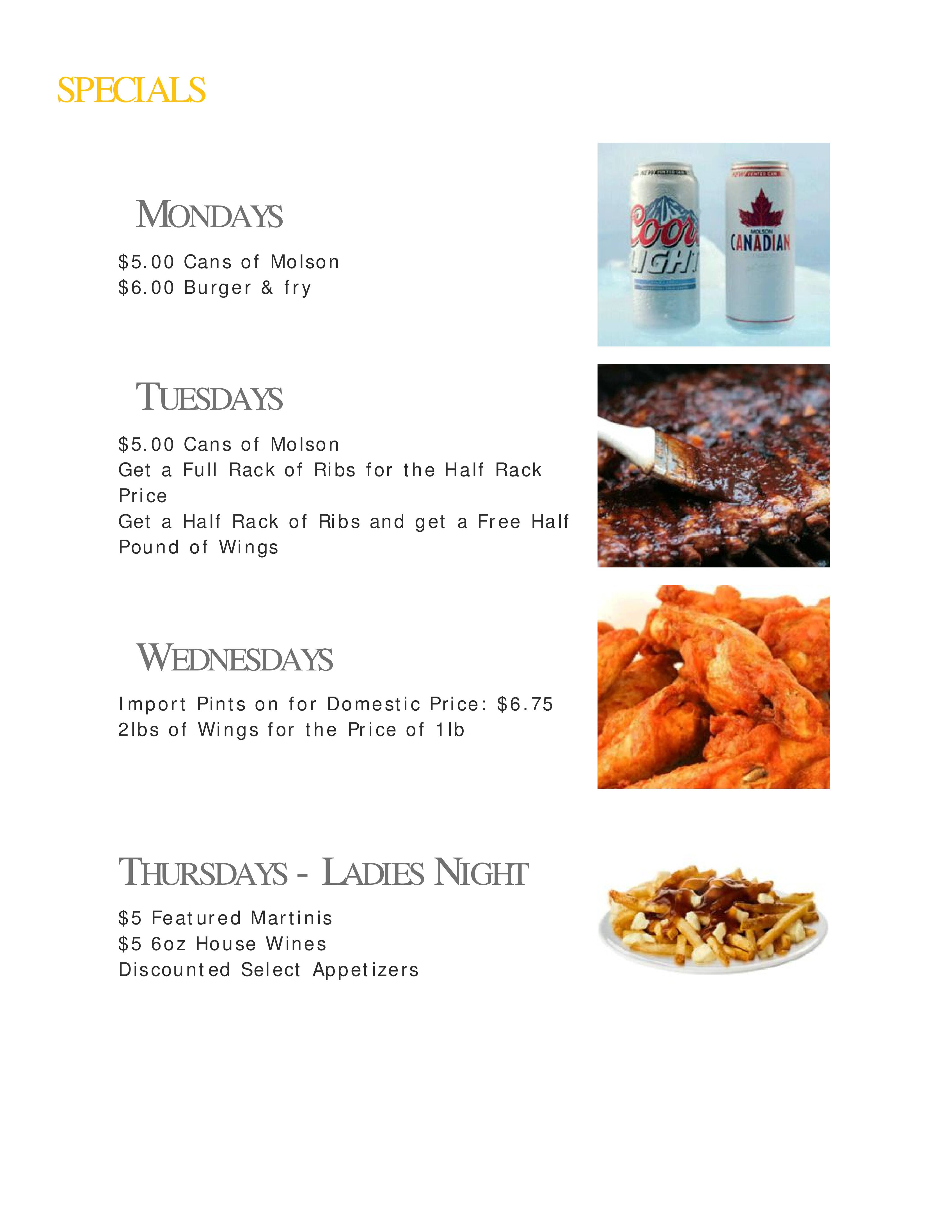 Menu at Vicar's Vice pub & bar, Hamilton, Rymal Rd E