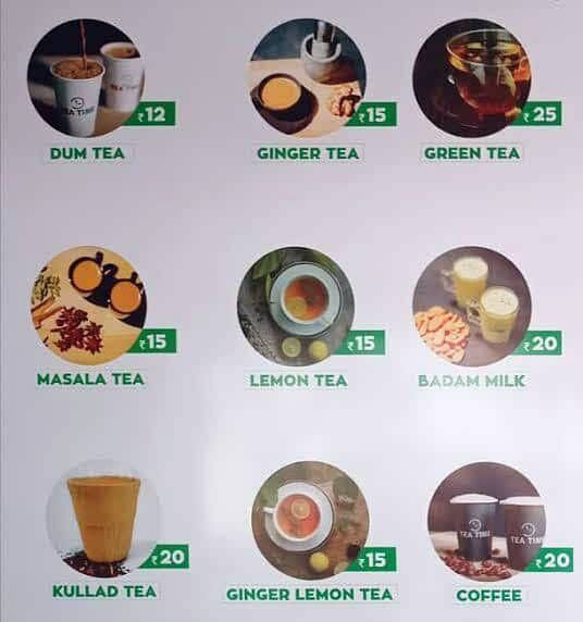 Menu of Tea Time, L B Nagar, Hyderabad