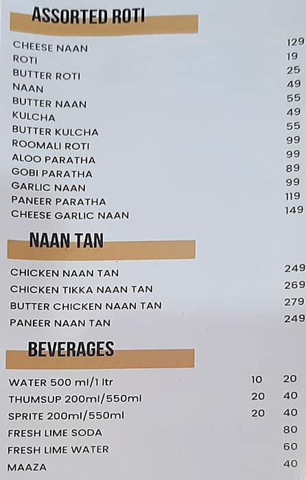 Menu of Karma Foods, Hiranandani Estate, Thane West, Thane