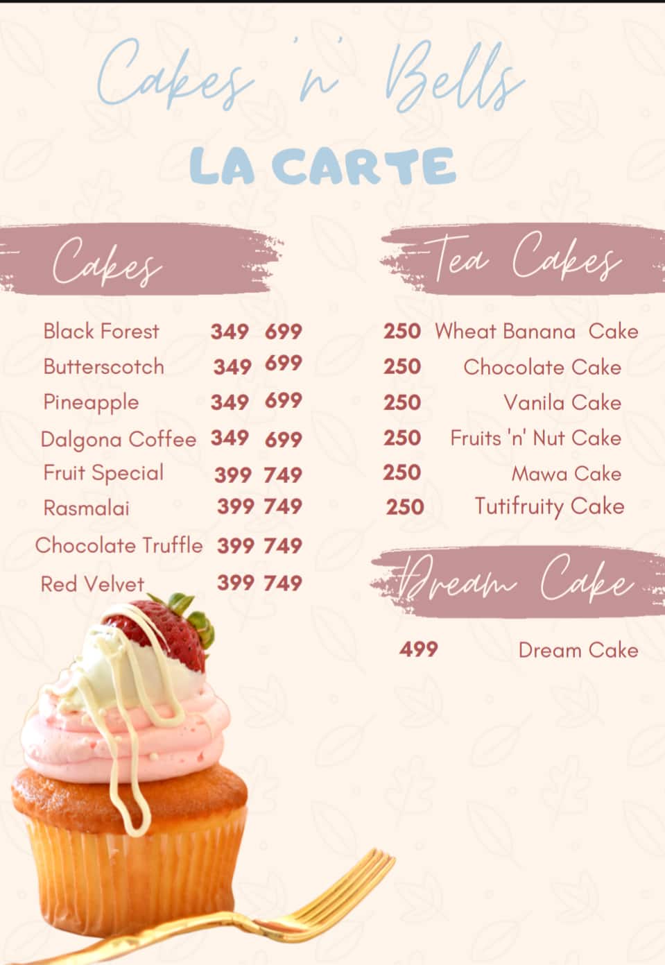 Menu of Cakes N Bells, Wagholi, Pune