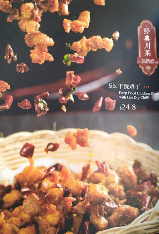 Menu at Red Chilli Sichuan Restaurant, Haymarket, 8 Dixon St