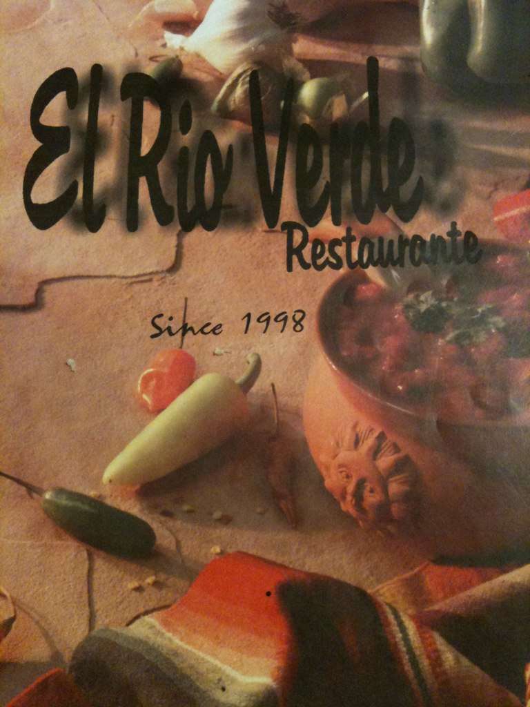Menu at El Rio Verde Restaurant, Tulsa, 38 N Trenton Ave