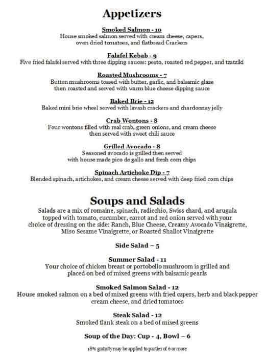 Menu at Timbers Restaurant, Cuchara, 23 Cuchara Ave