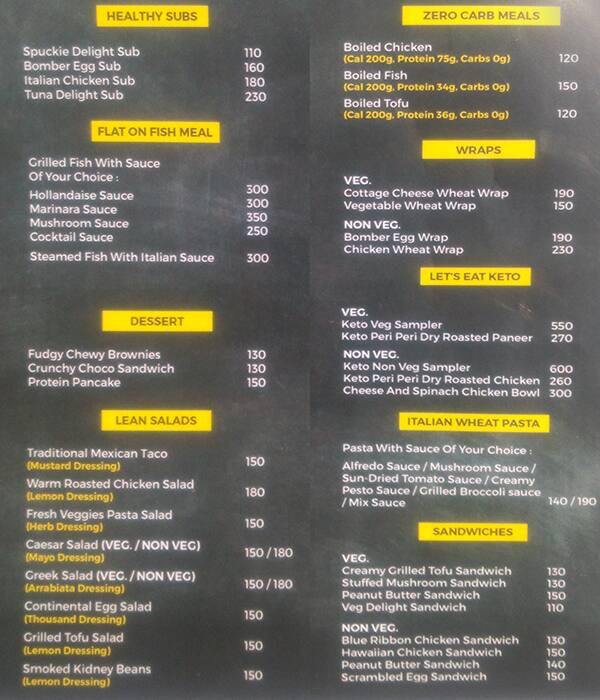 Menu of Khuraak Stay Healthy, Sector 22, Gurgaon